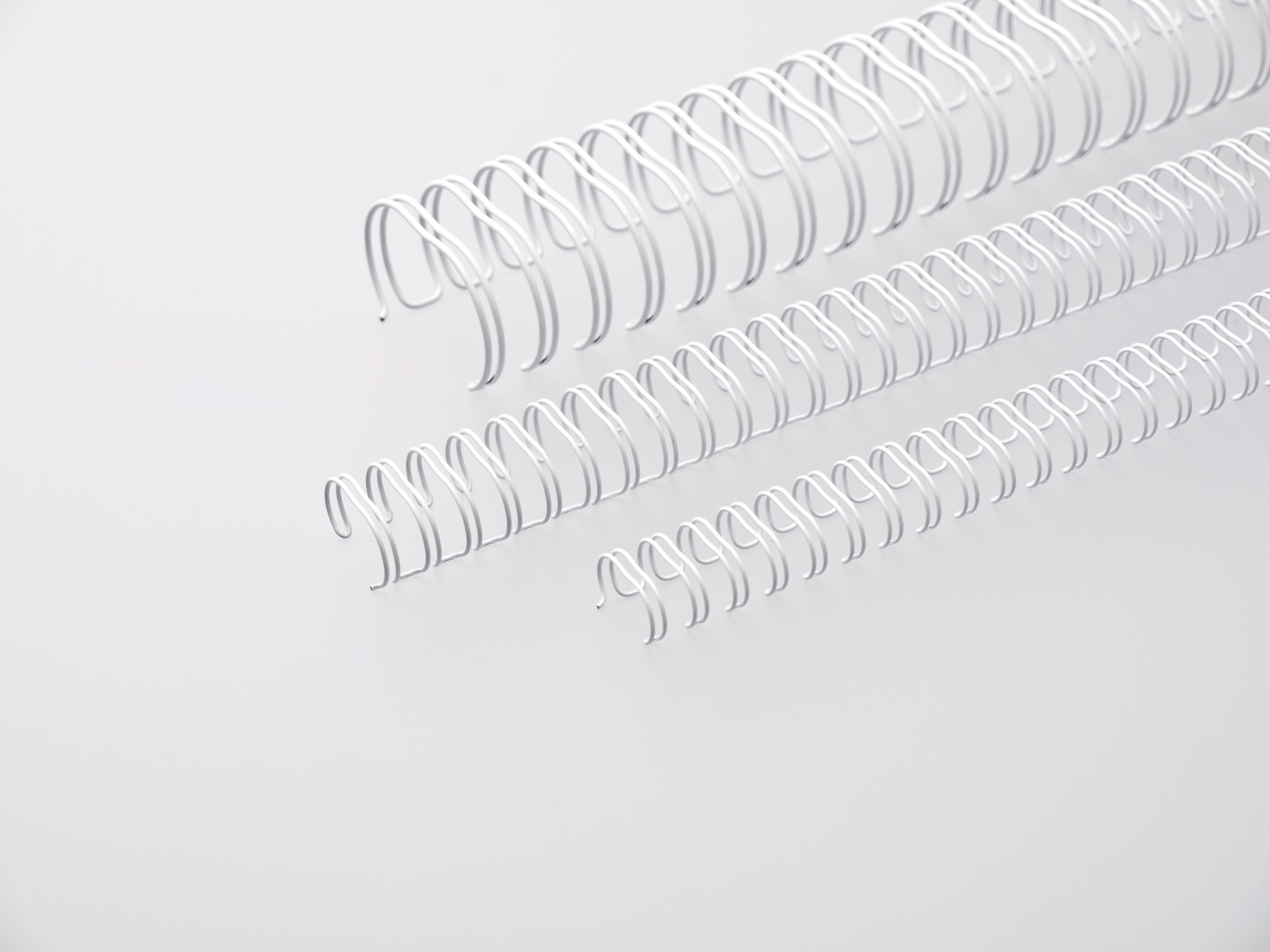 322540023, Renz 25.4mm A4 2:1, 23 Loop Binding Wires, White, Pack 25